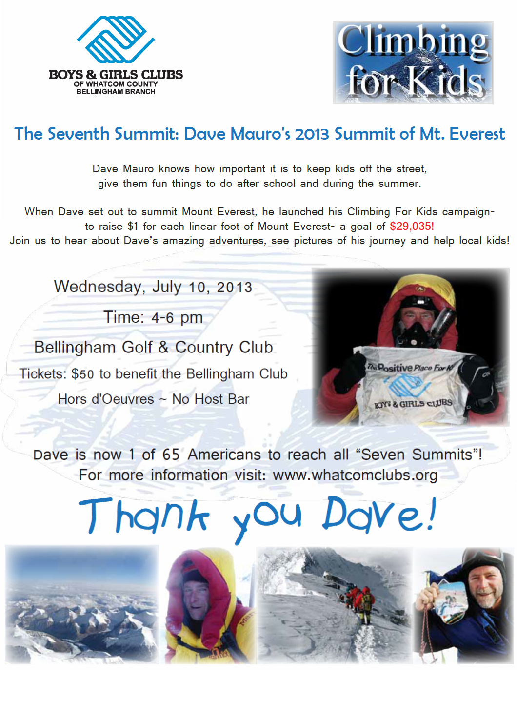 The Seventh Summit: Dave Mauro's 2013 Summit of Mt. Everest
