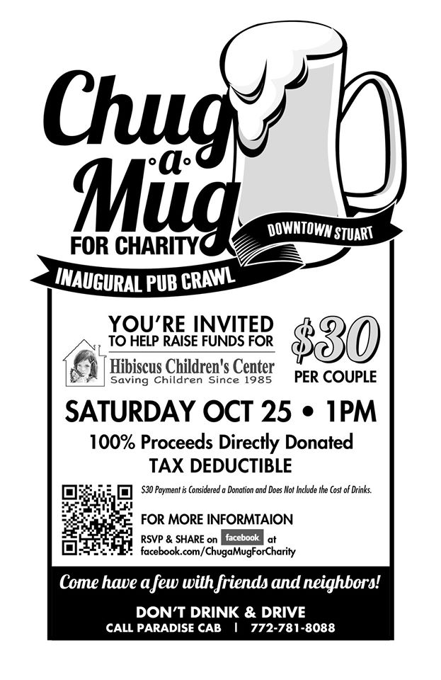Chug-A-Mug for Charity Pub Crawl to benefit Hibiscus Children's Center
